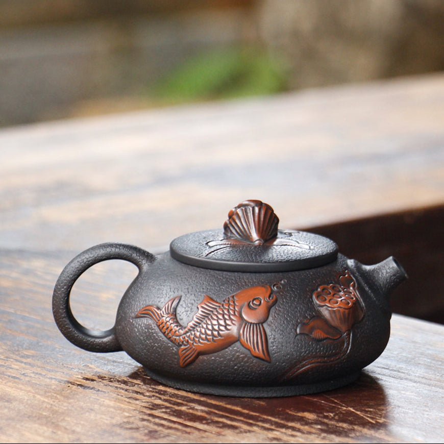 Jian Shui Clay "Ji Xiang" Teapot by Lei Xing Hua Yunnan Sourcing Tea Shop