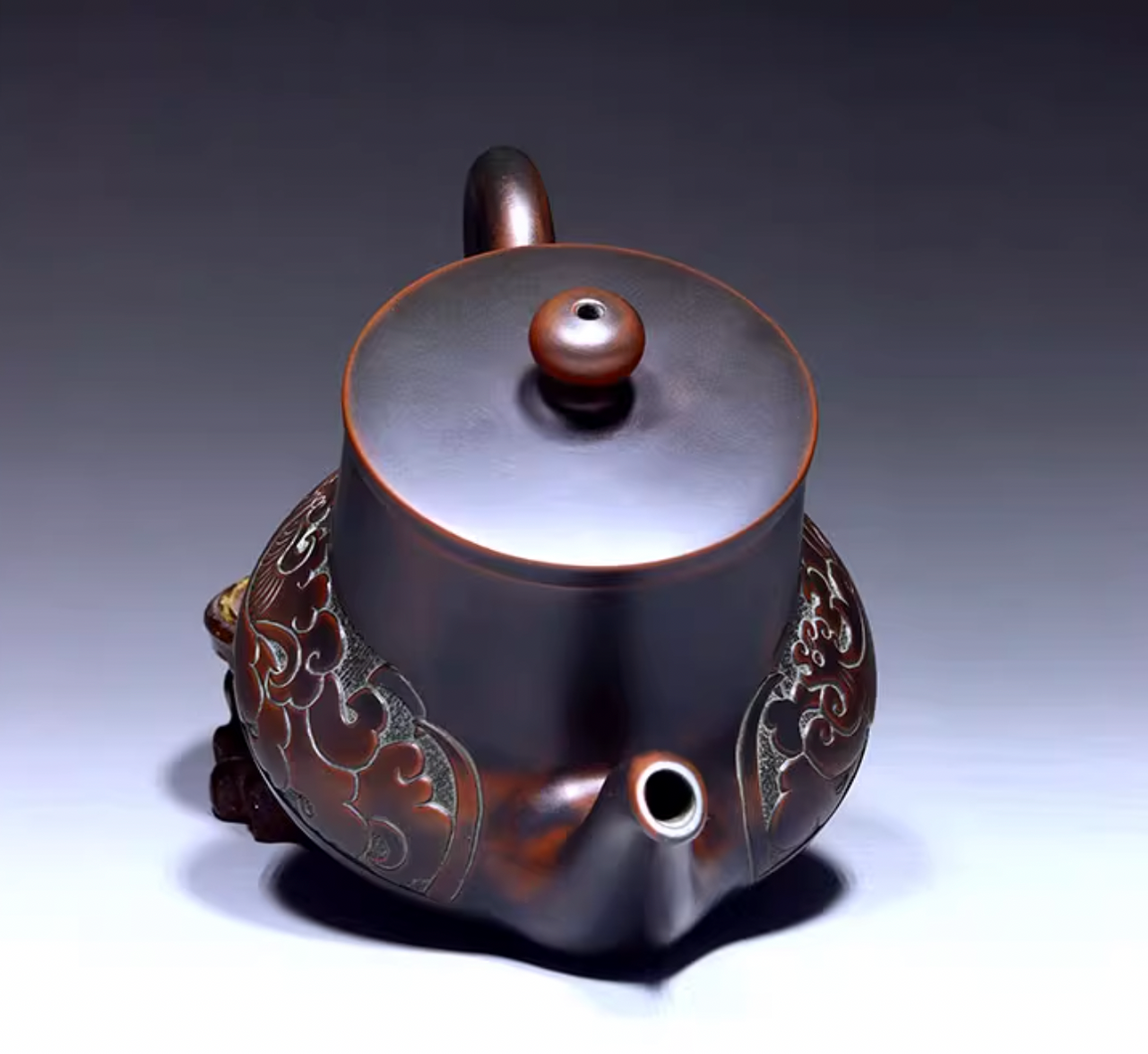 Qin Zhou Nixing Clay Teapot "Dragon and Phoenix" by Hu Ying Hou Yunnan Sourcing Tea Shop