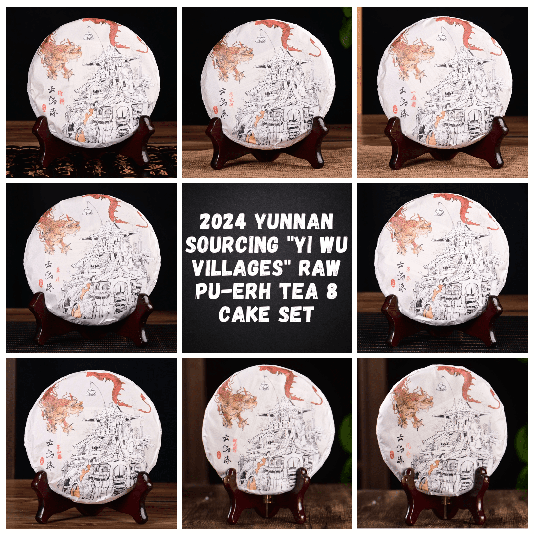 2024 Yunnan Sourcing "Yi Wu Villages" Raw Pu-erh Tea 8 Cake Set Yunnan ...