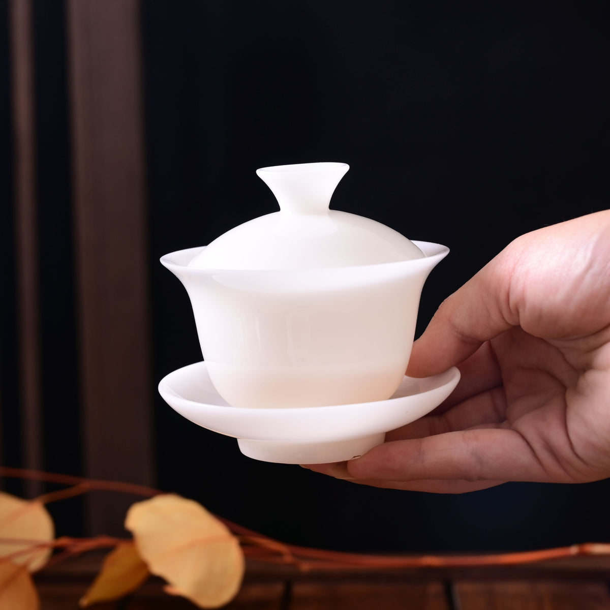 Ice Jade Porcelain Small Gaiwan for Gong Fu Cha — Yunnan Sourcing Tea Shop