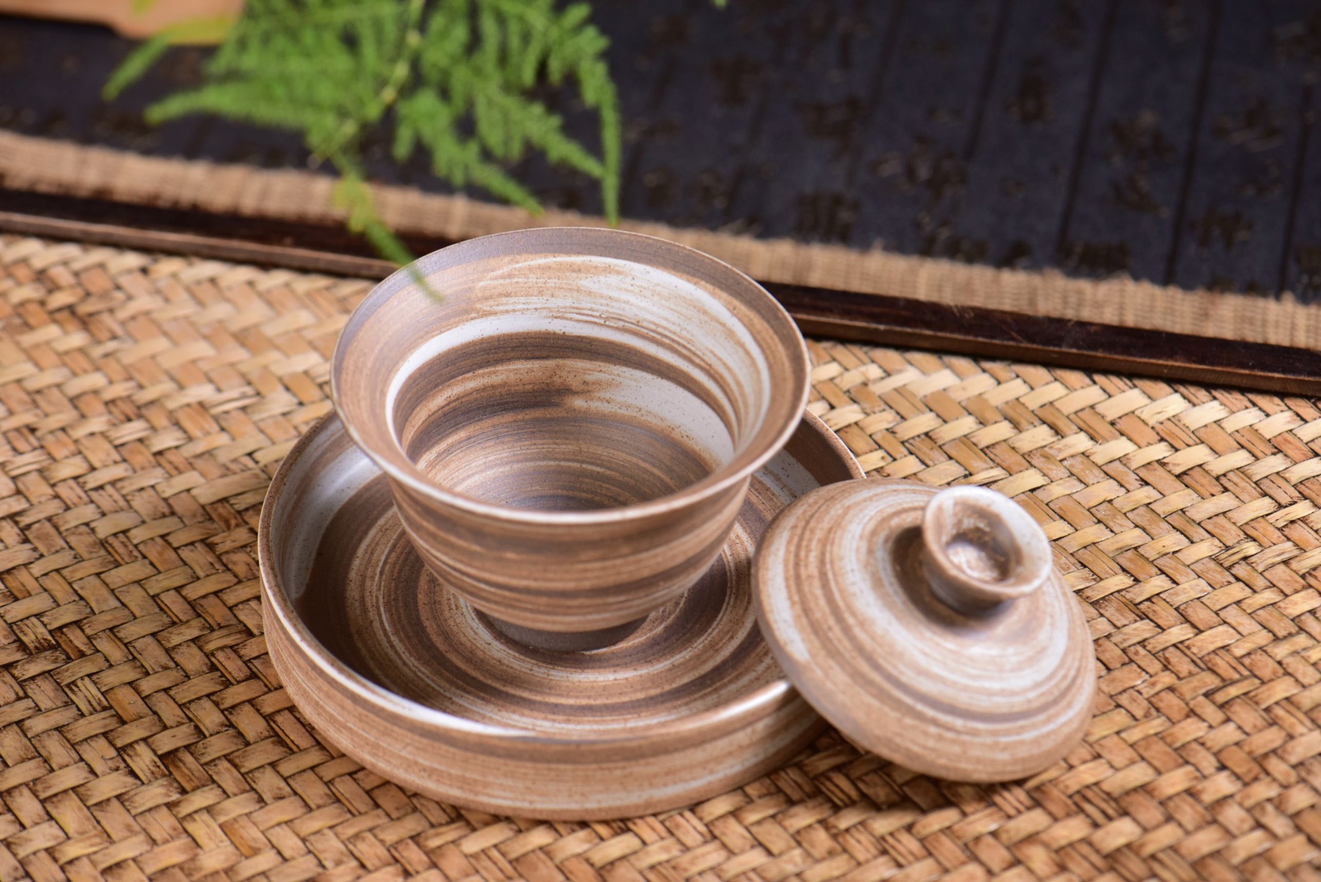 Nixing Swirled Coarse Clay Tea Set Yunnan Sourcing Tea Shop