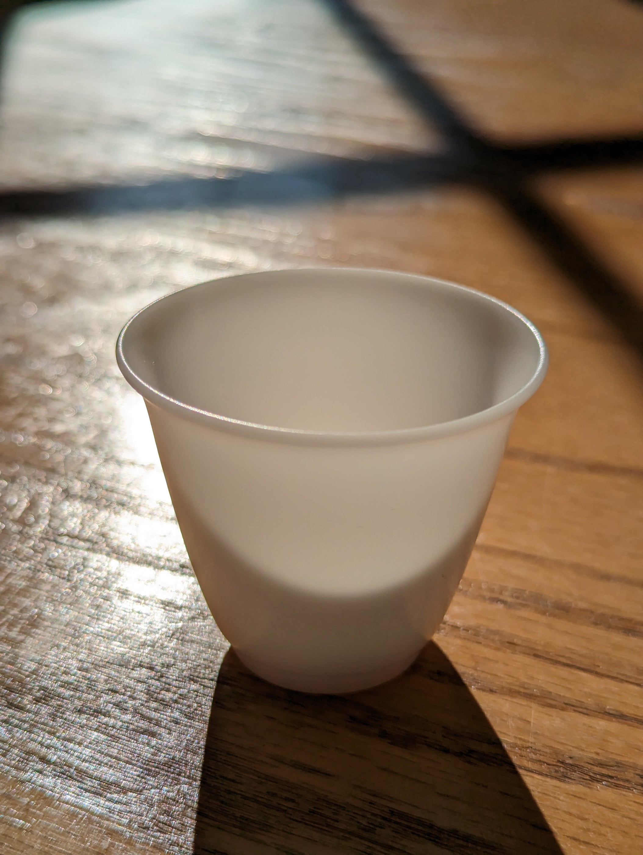 Mutton Fat Ice Jade Porcelain "Flared Rim" Tea Cup Yunnan Sourcing Tea Shop