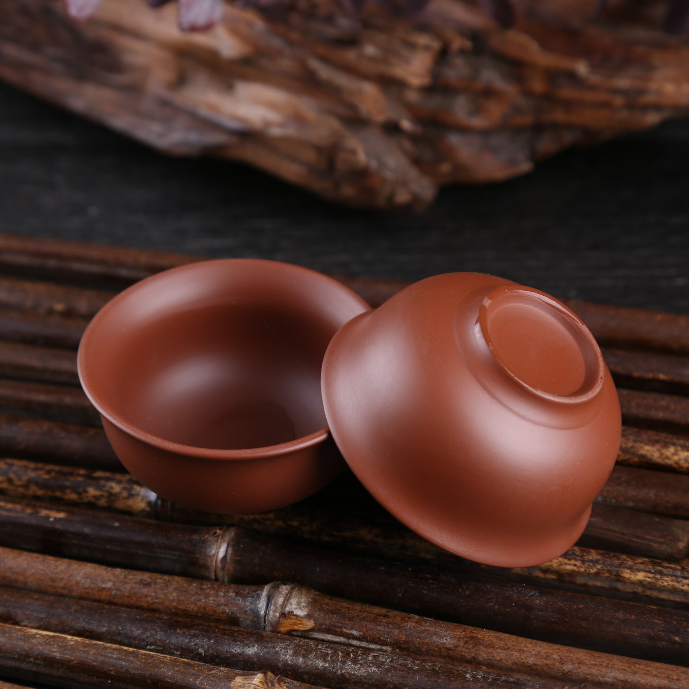 Chaozhou Red Clay Cups for Gong Fu Cha * 45ml — Yunnan Sourcing Tea Shop