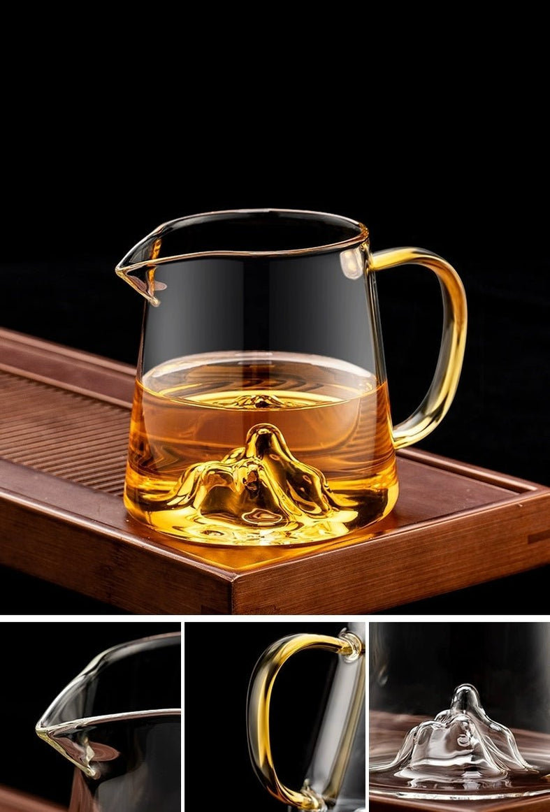 "Beneath the Surface" Glass Cha Hai for Gong Fu Cha — Yunnan Sourcing ...