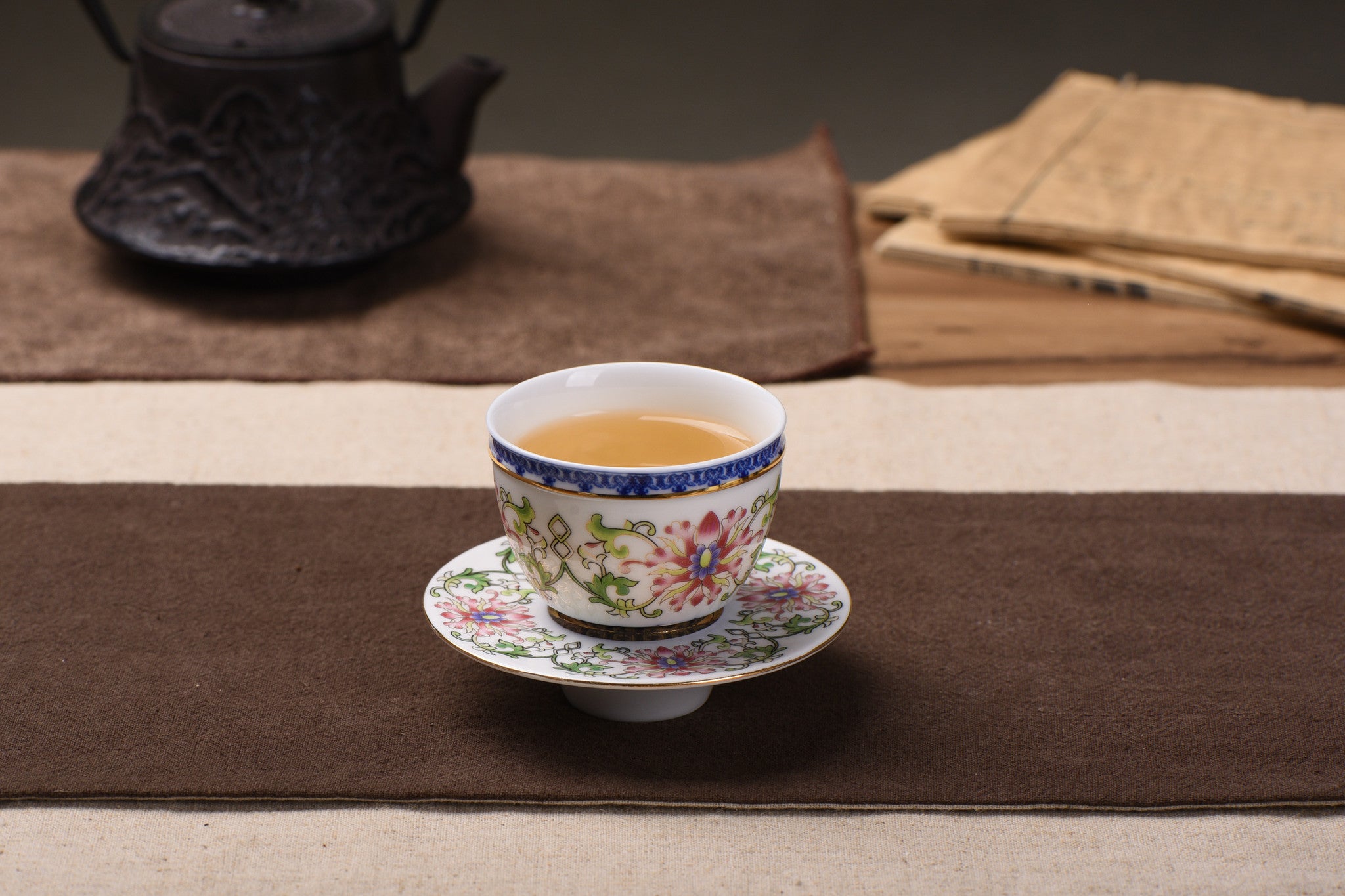 Foshan Qing Dynasty Style Mudan Flower Cup and Saucer * 60ml — Yunnan ...