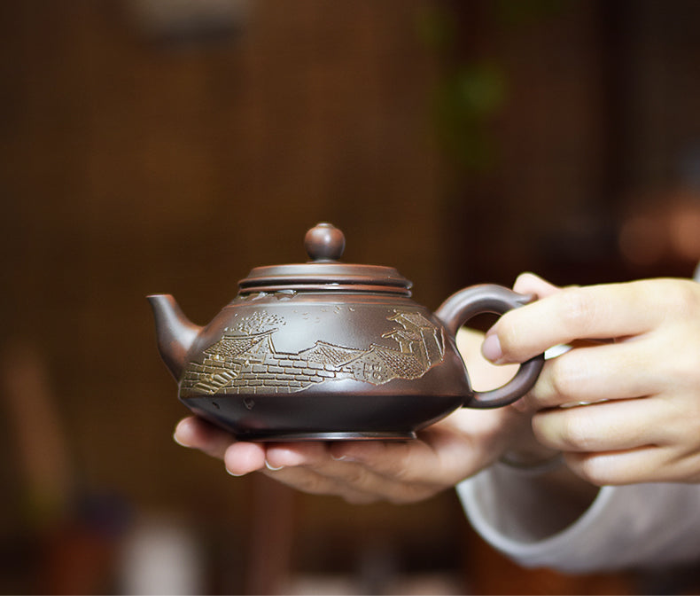 Qin Zhou Clay Teapot "Village Home" by Yuan Chan Jie Yunnan Sourcing Tea Shop