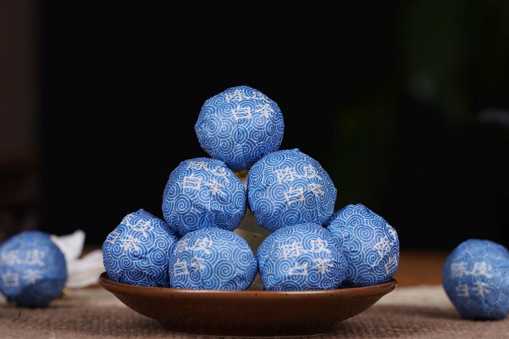 Shou Mei White Tea with Aged Tangerine Peel Dragon Balls Yunnan ...