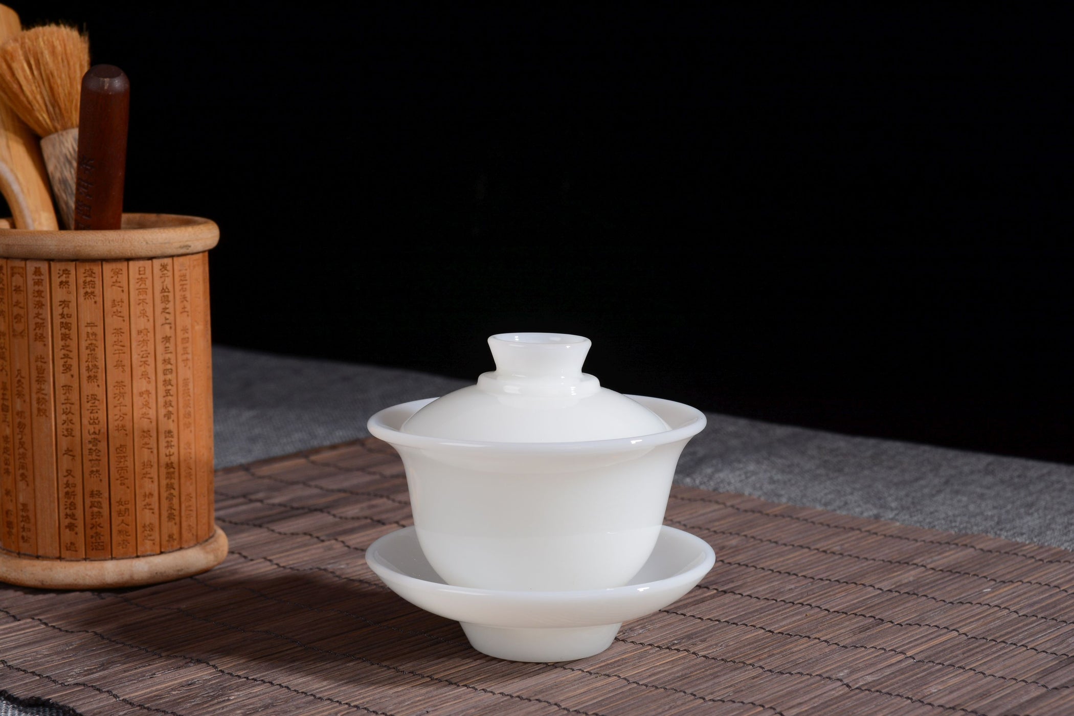 De Hua Jade Porcelain "Yu Ci" White Gaiwan * 130ml Yunnan Sourcing Tea Shop