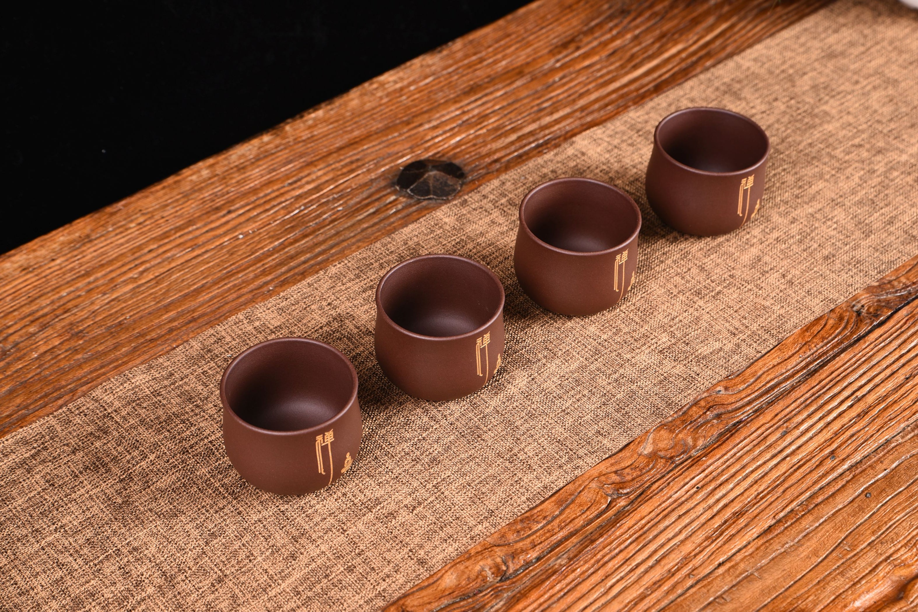 Yixing Purple Clay "Zen" Cups — Yunnan Sourcing Tea Shop