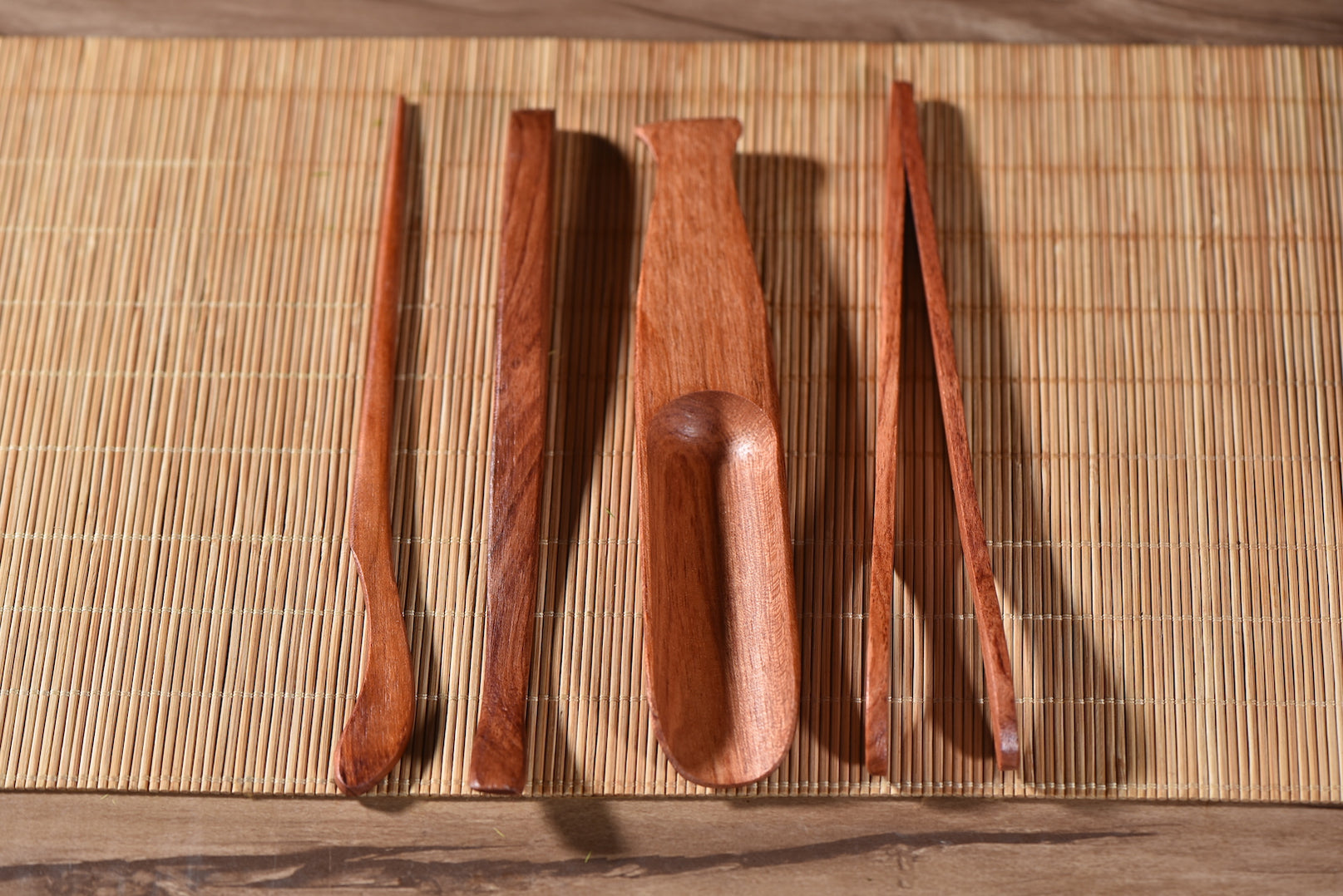 Narra Wood "Lotus Flower" Hardwood Cha Dao Set for Gong Fu Tea Yunnan ...