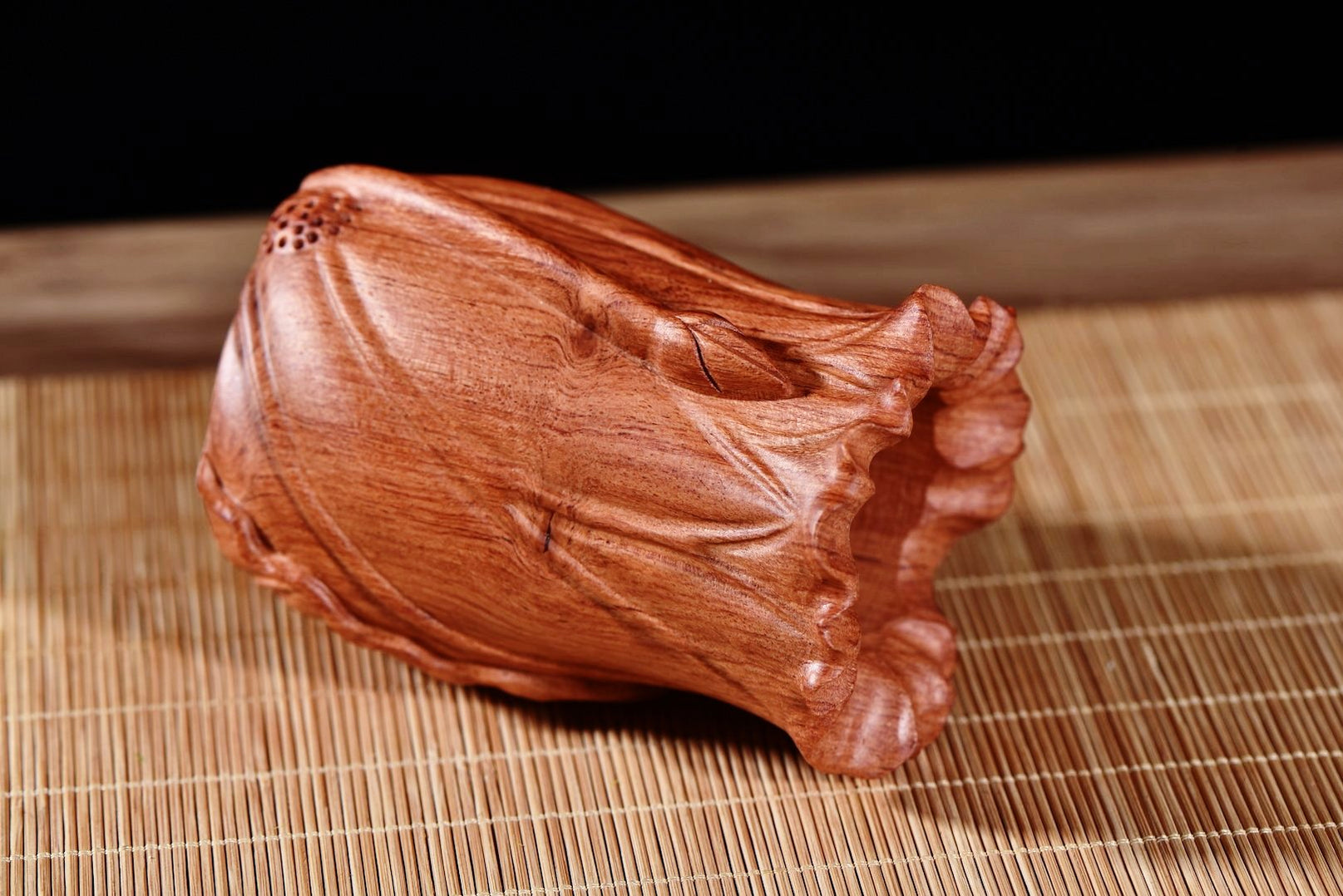 Narra Wood "Lotus Flower" Hardwood Cha Dao Set for Gong Fu Tea Yunnan ...