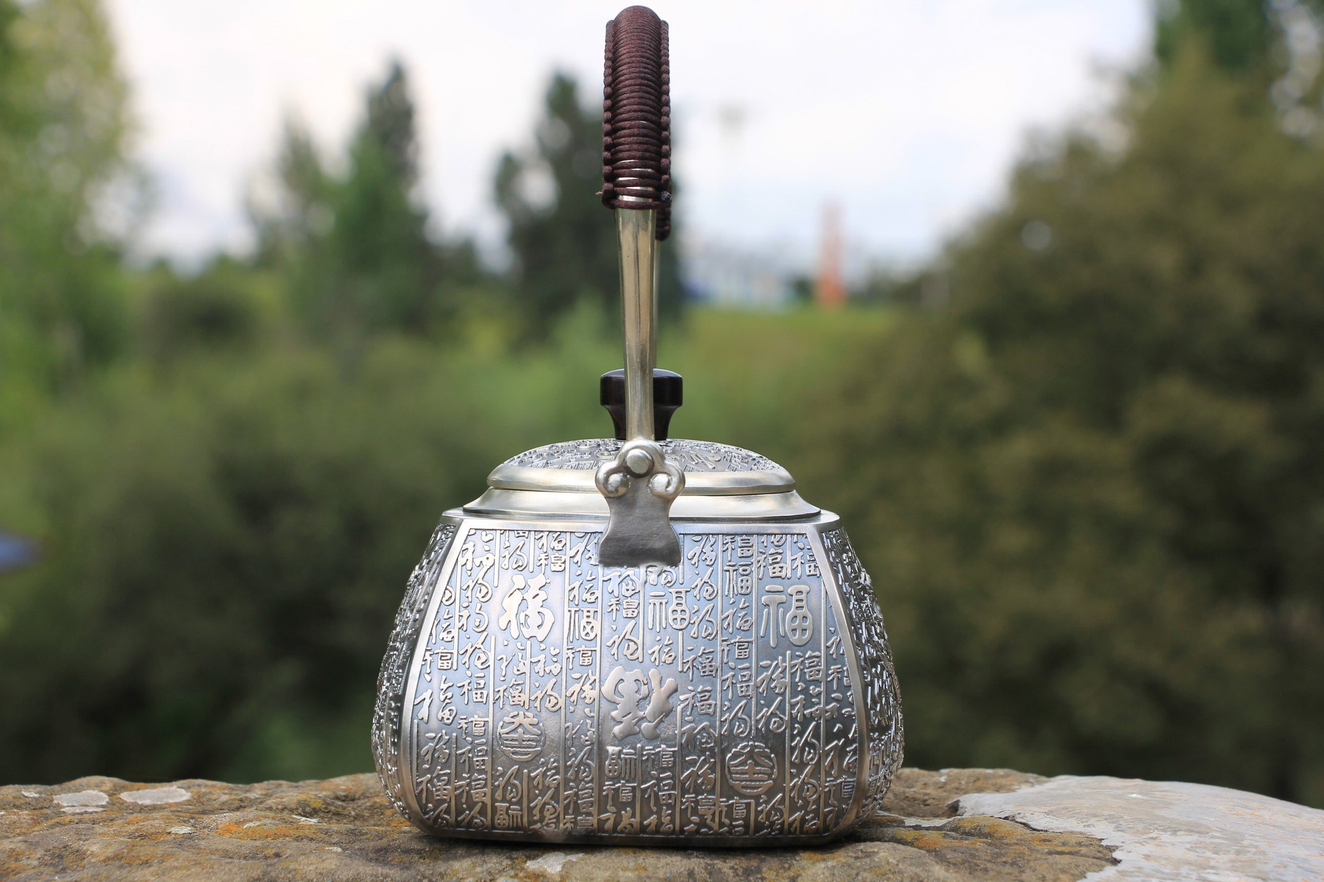 Pure Silver 999 "Bai Fu Dragon" Boiler Kettle * 1100ml Yunnan Sourcing ...