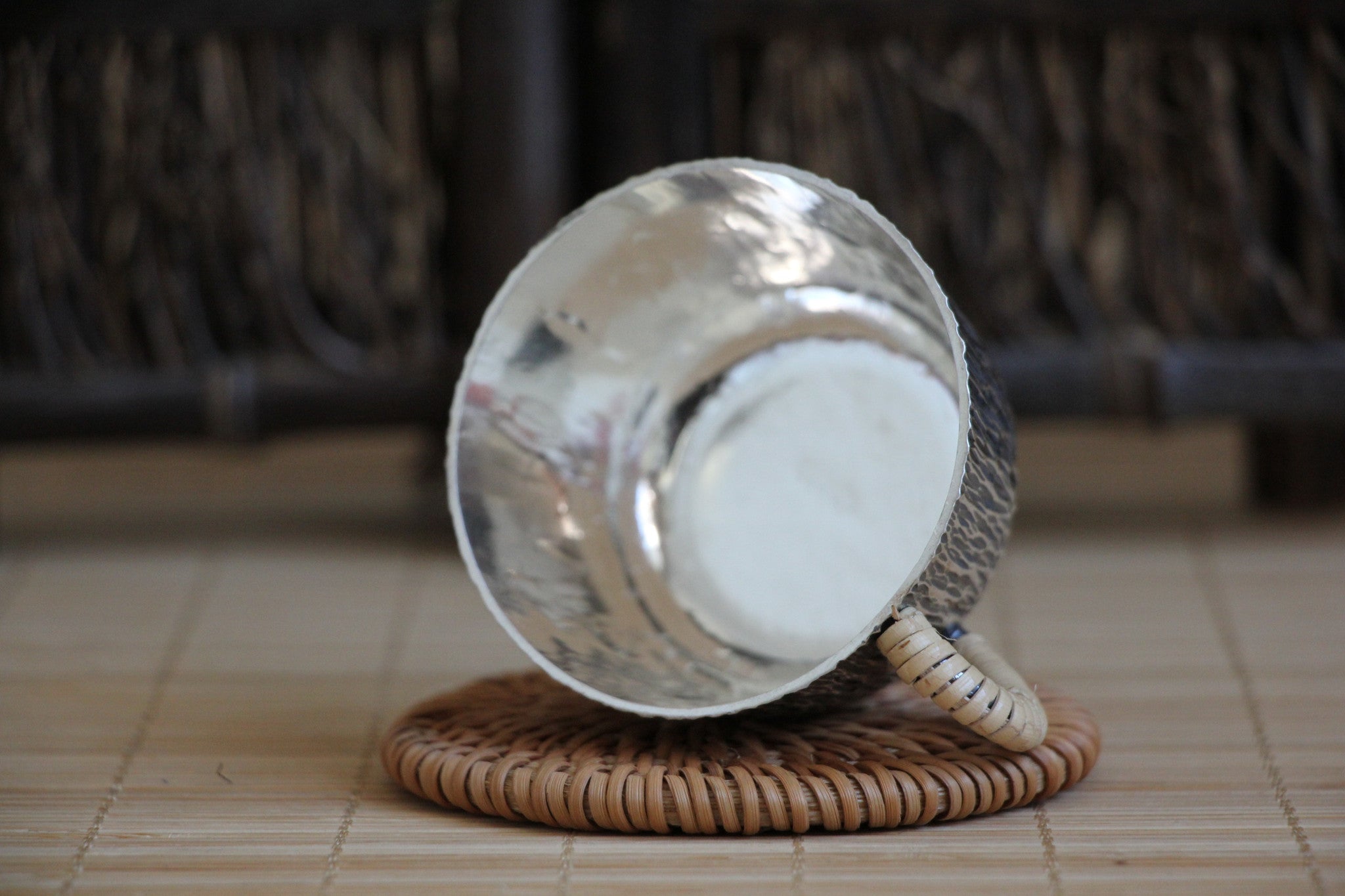 Pure Silver 999 English Style Tea Cup with Handle * 80ml Yunnan ...