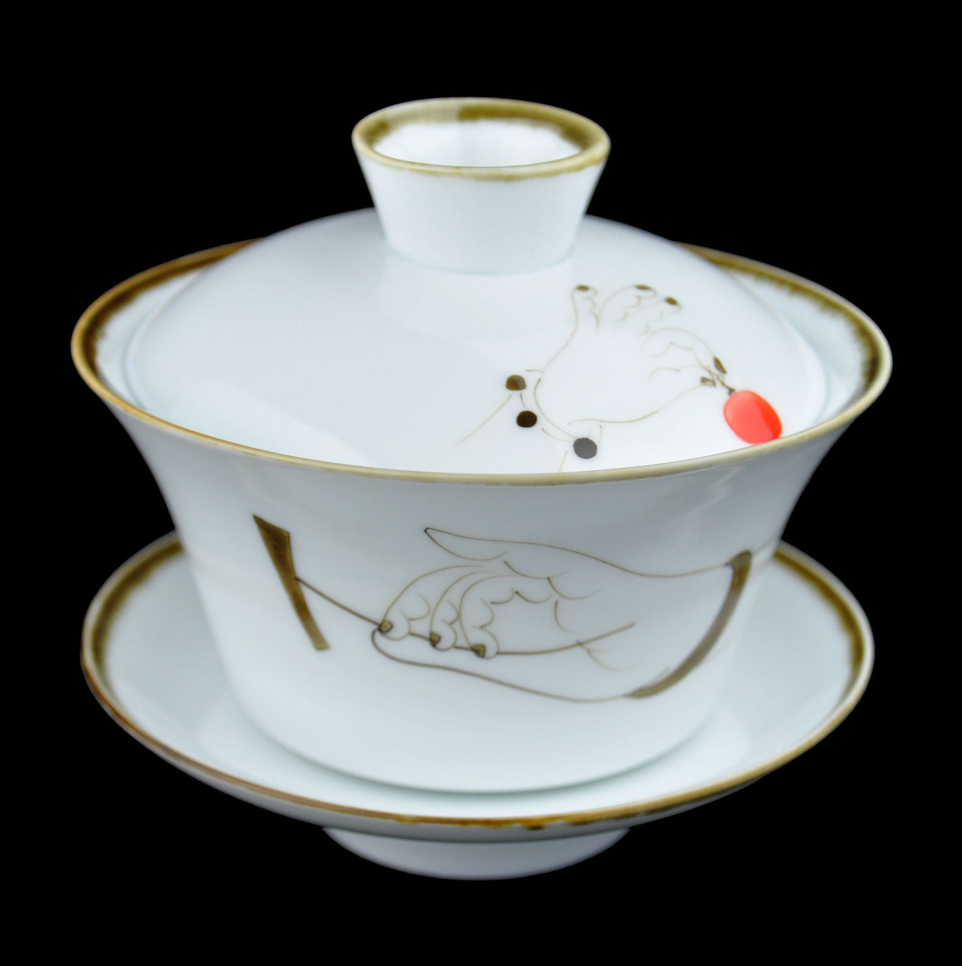 Peach of Immortality Large Ceramic Gaiwan 230ml Yunnan Sourcing Tea Shop