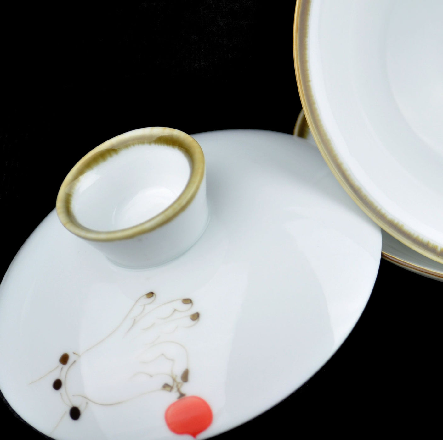 Peach of Immortality Large Ceramic Gaiwan 230ml Yunnan Sourcing Tea Shop