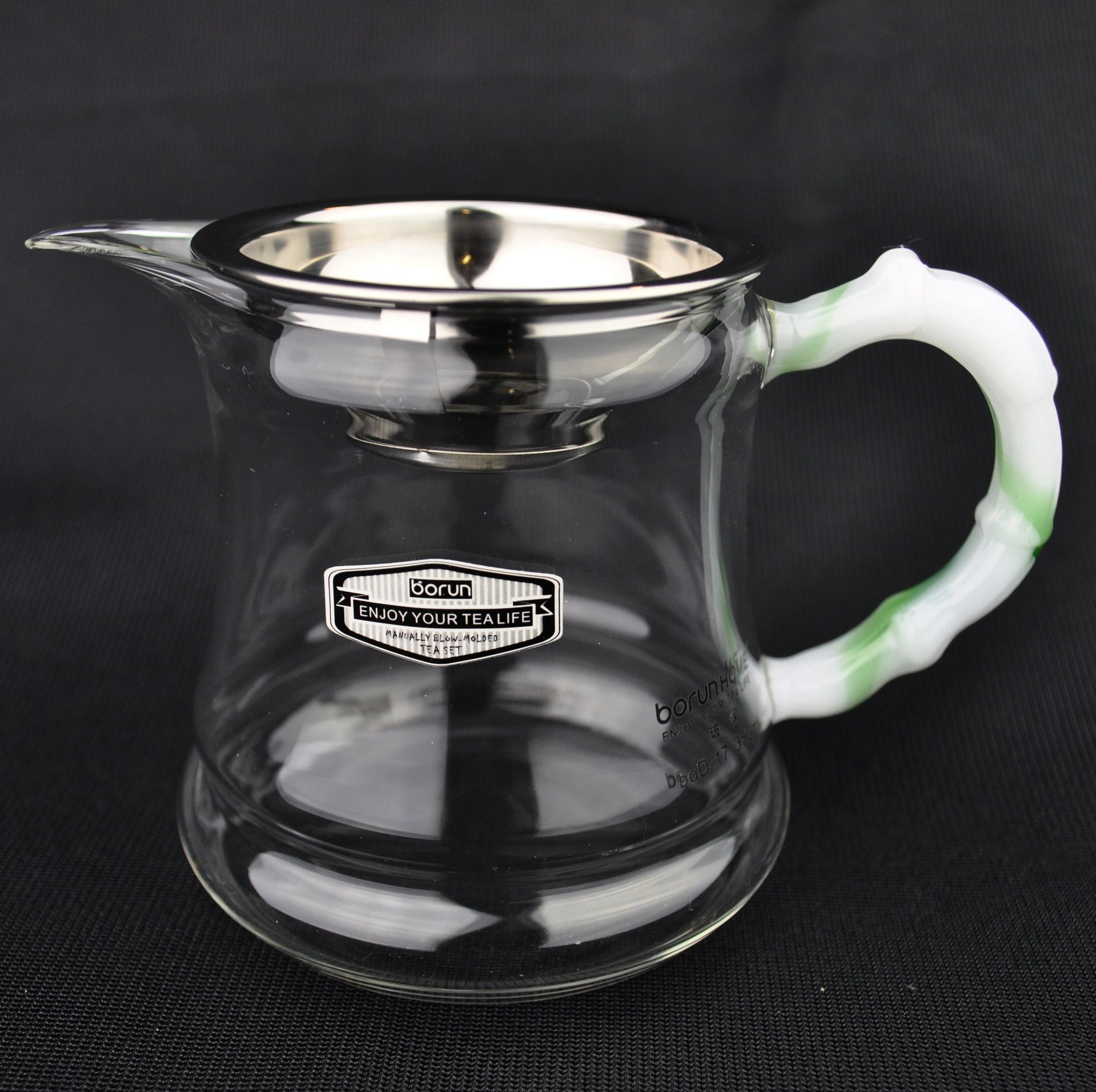 Jade Handle Glass Cha Hai with Clip In Strainer * 350ml — Yunnan ...