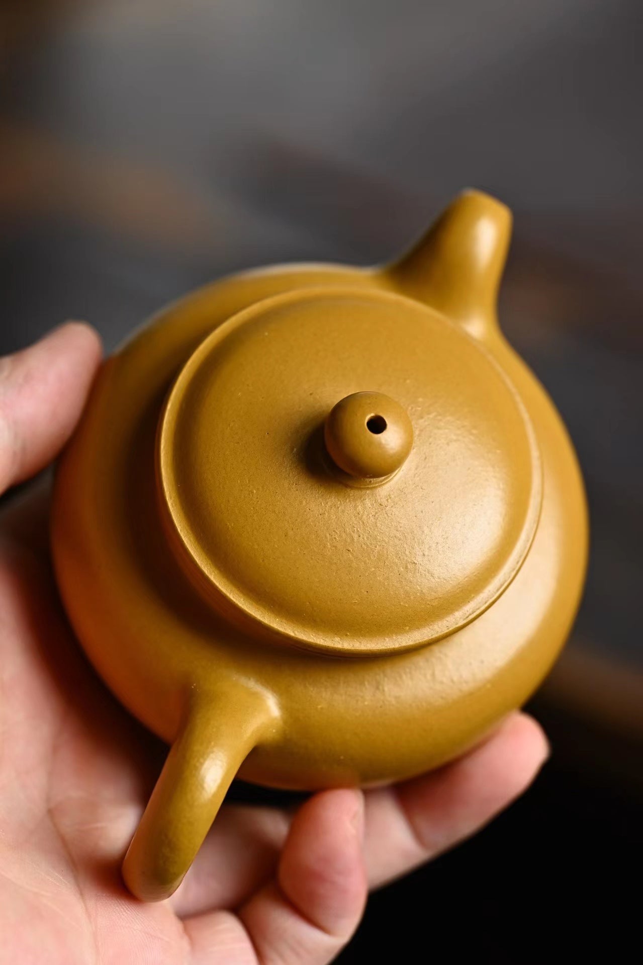 Golden Duan Ni Clay "Fang Gu" Yixing teapot Yunnan Sourcing Tea Shop